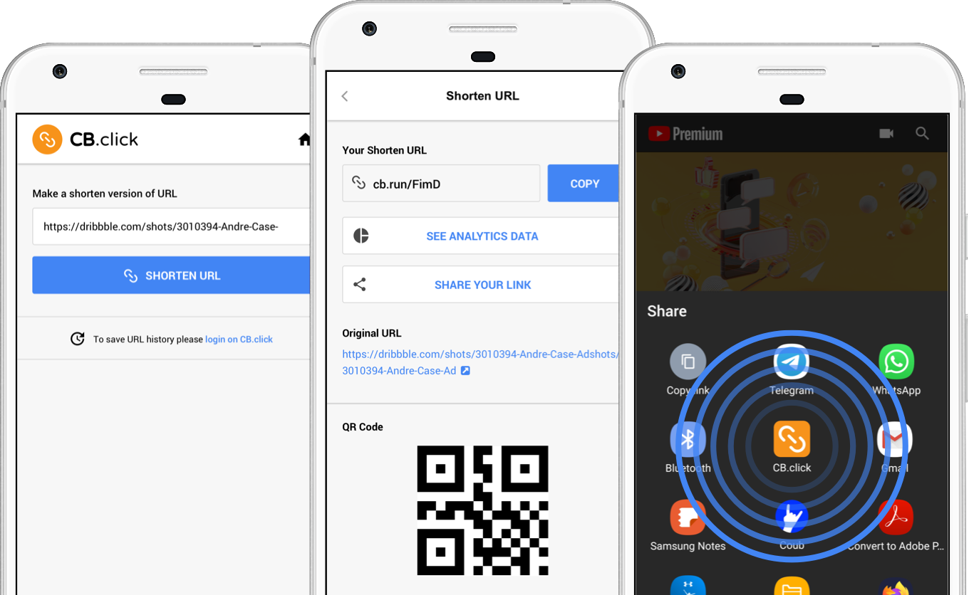 CB.click - Advanced URL Shortener